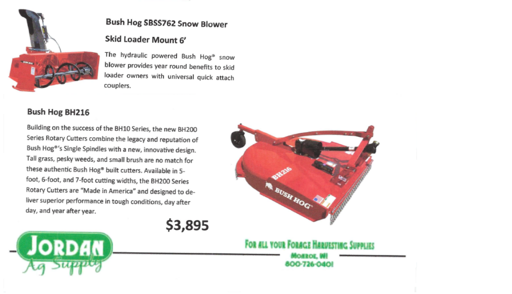 Bush Hog – JORDAN AG SUPPLY, INC